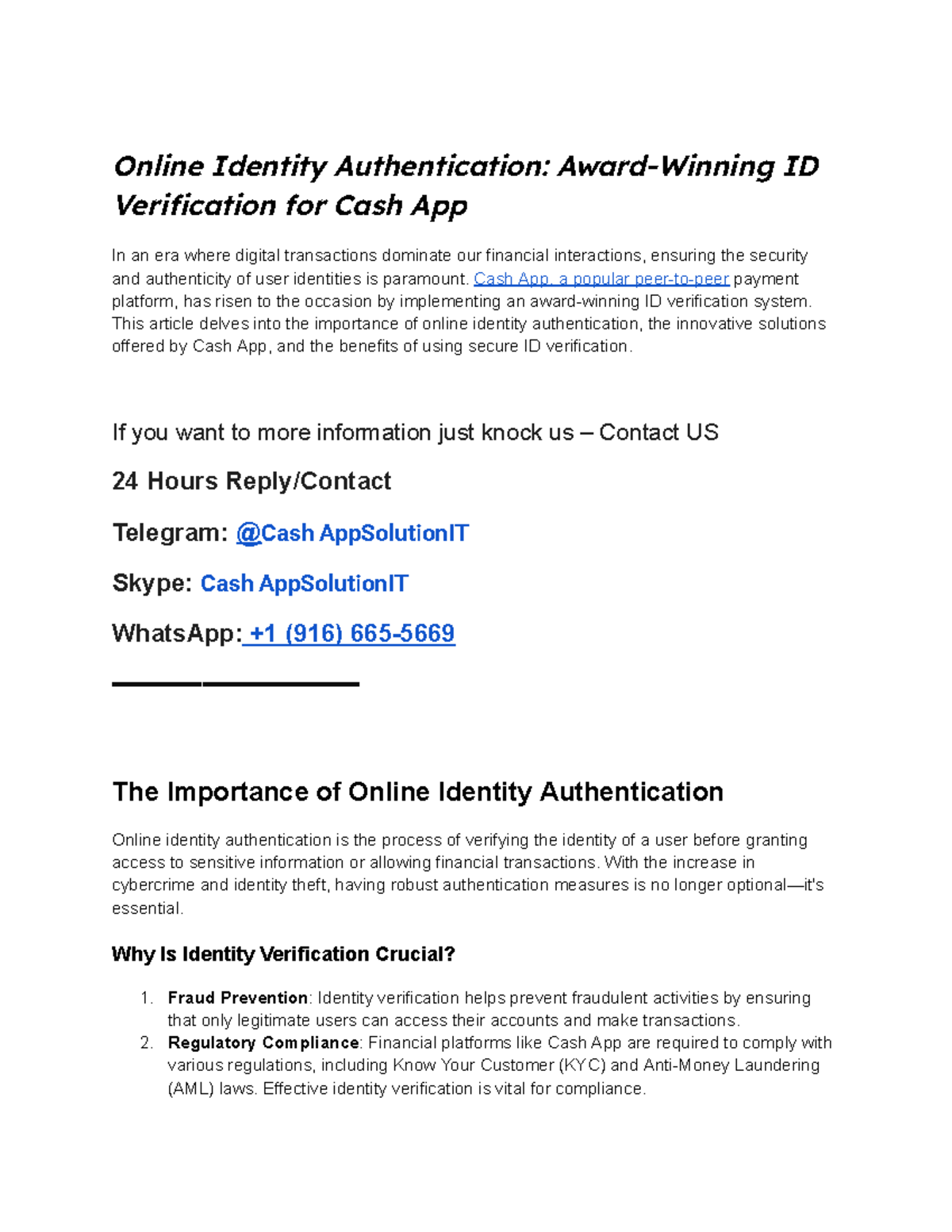Online Identity Authentication Award-Winning ID Verification for Cash App - Cash App, a popular ...