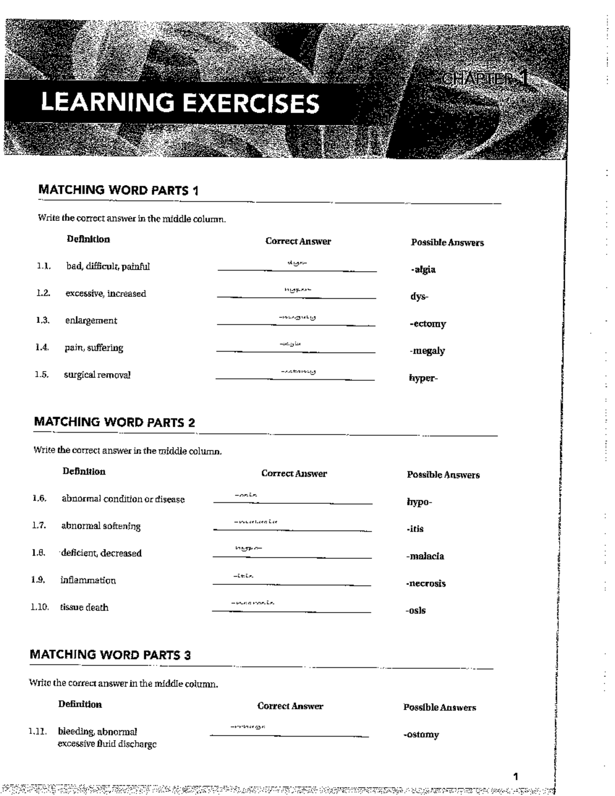Chapter 1, 2 and 10 Med-Term LE - HSC 104 - Studocu