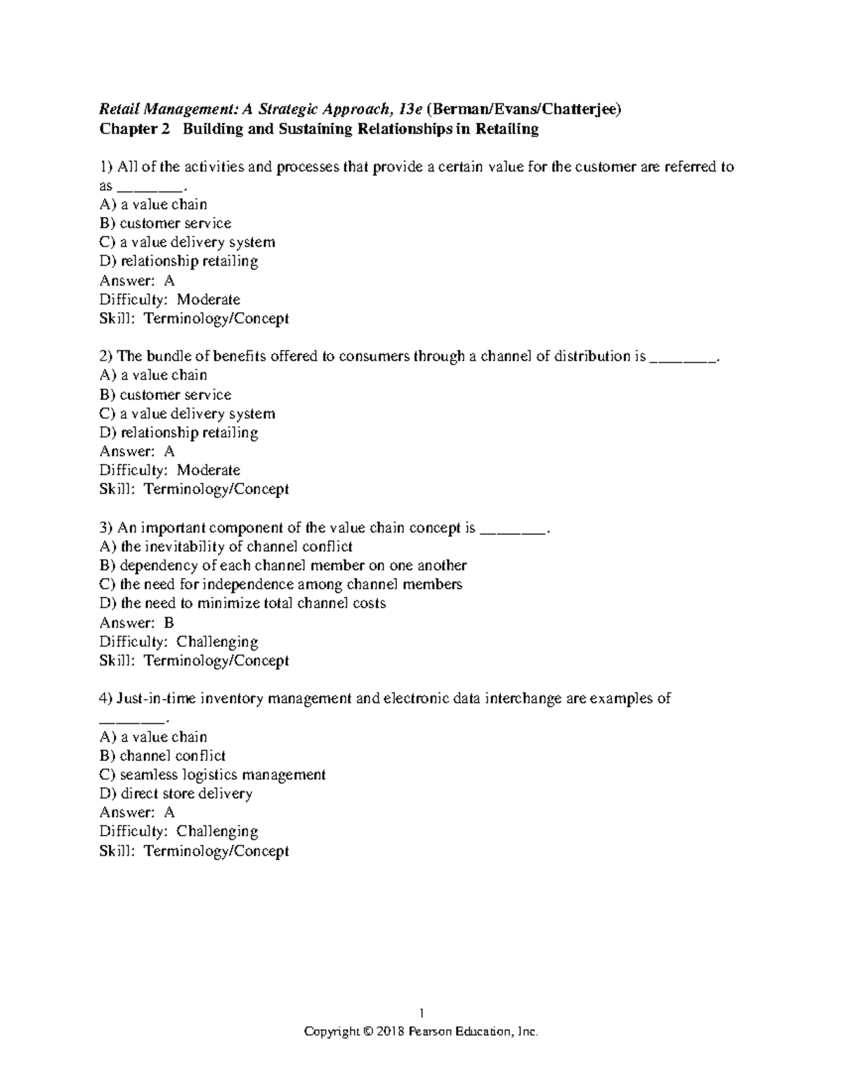 Financial Markets and Institutions, - 1 Retail Management: A Strategic ...
