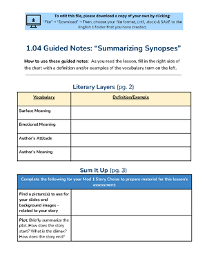 Figurative Language Guided Notes - Rikki Tikki Tavi - Interpreting ...