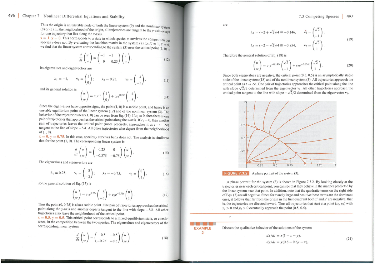 Nonlinear differential equations and stability ch 7 - EEE8115 - NCL ...