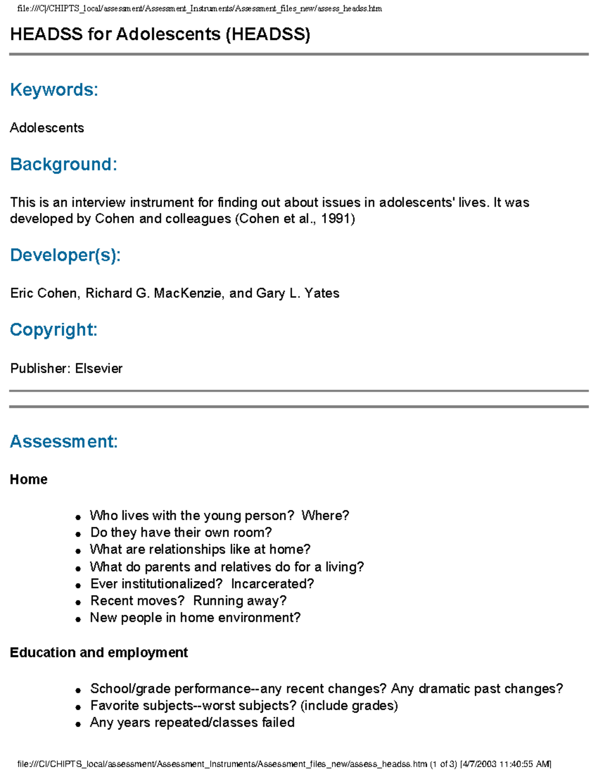 Headss - Lecture notes 1 - - Studocu