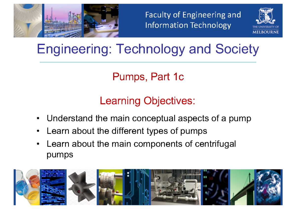 ETS Pumps Part 1c - Jusst lec notes - Pumps Part 1 Faculty of ...