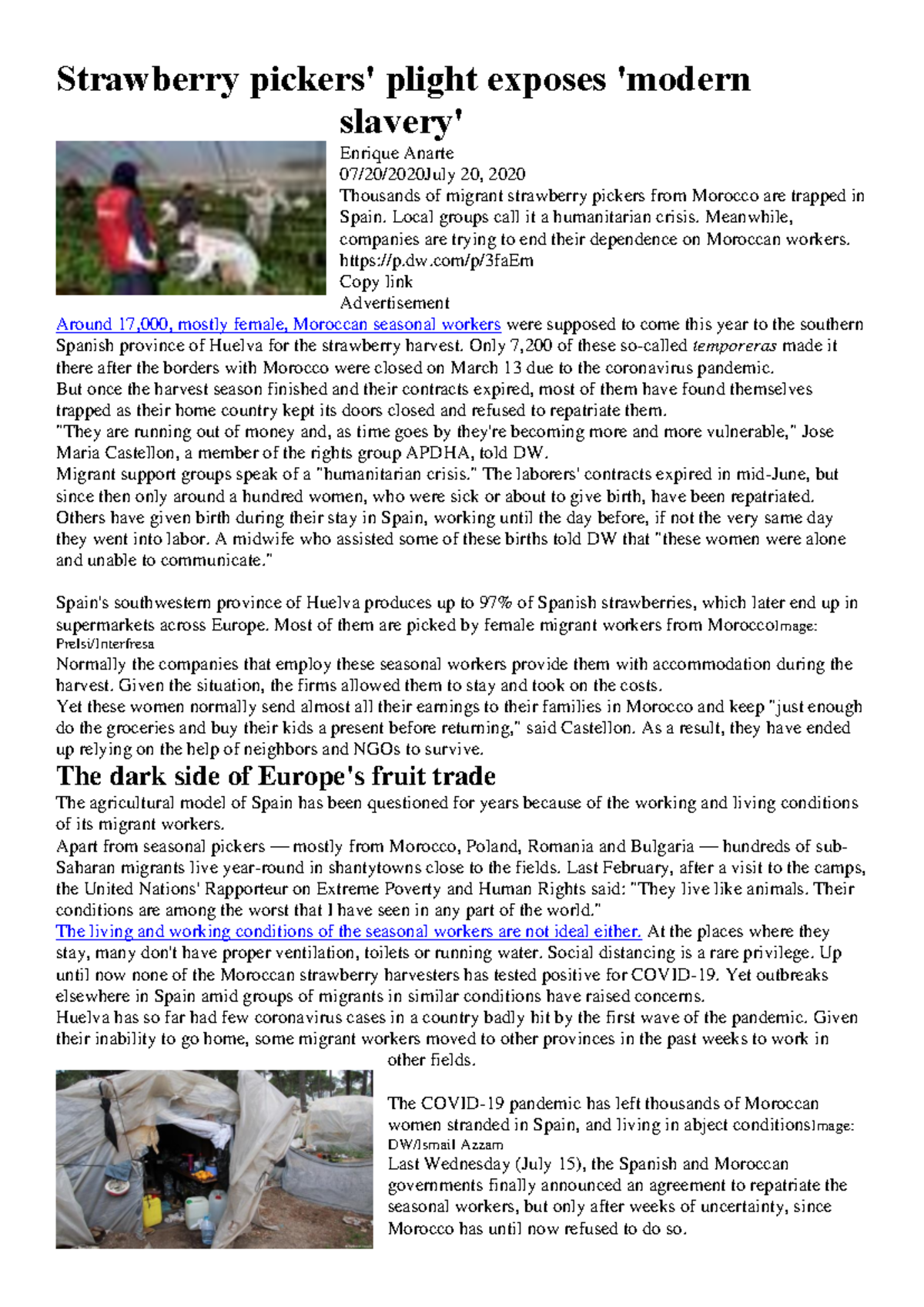 Food Slavery - sadasdas dasdasdsa asdasdasd - Strawberry pickers ...