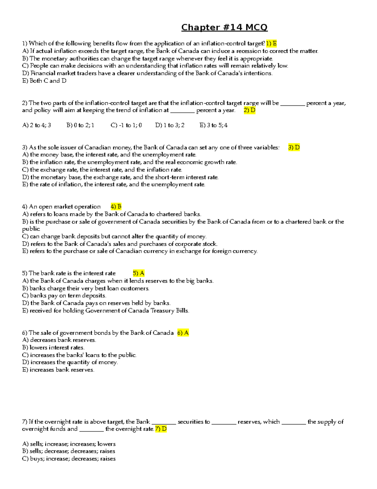 Chapter 14 - Tutorial - Chapter #14 MCQ Which of the following benefits ...