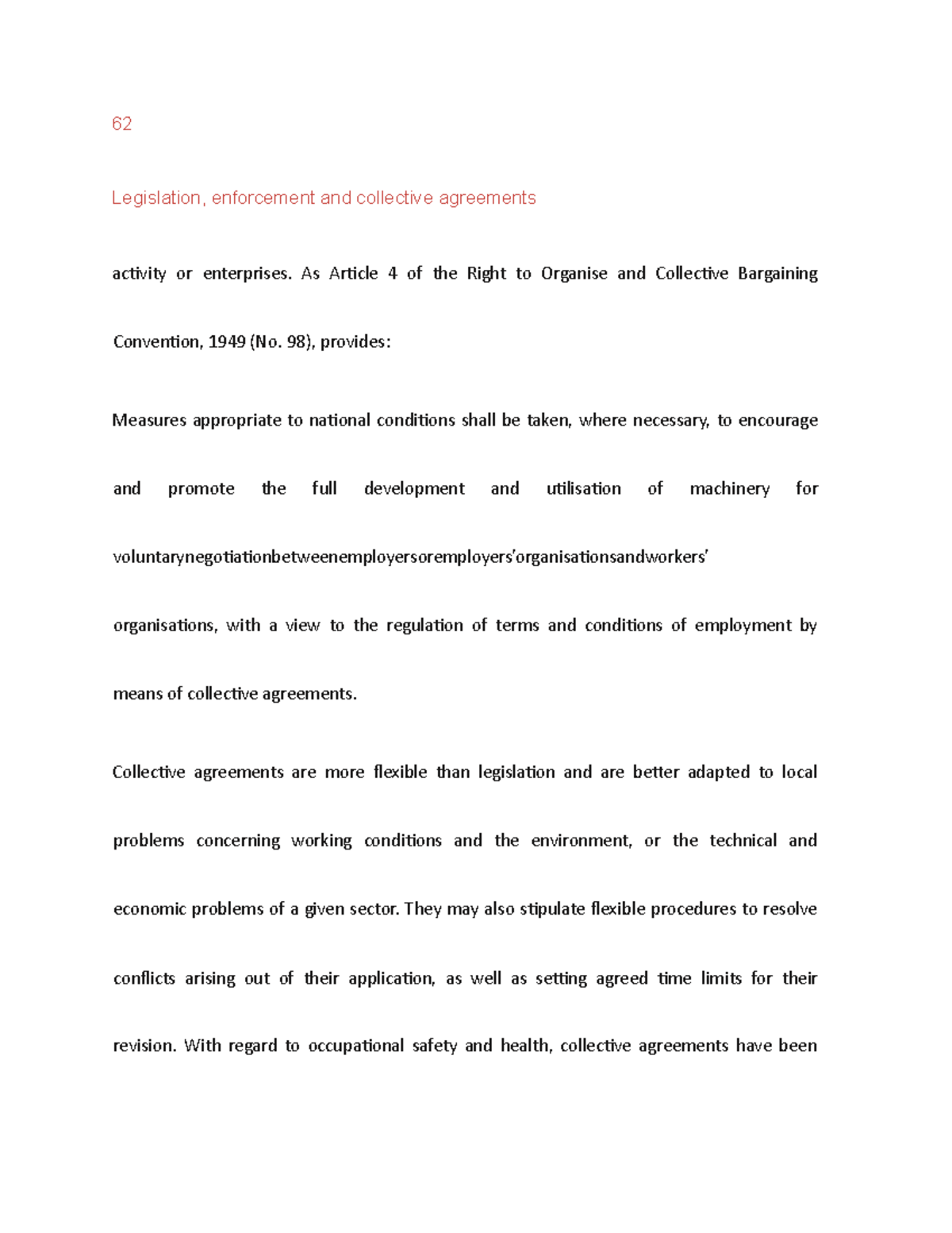 03 - notes - 62 Legislation, enforcement and collective agreements ...