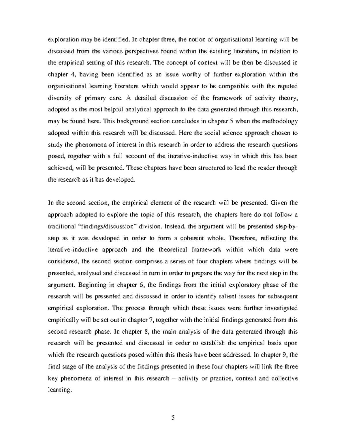 THE ROLE AND Importance 3 - 5 exploration may be identified. In chapter ...