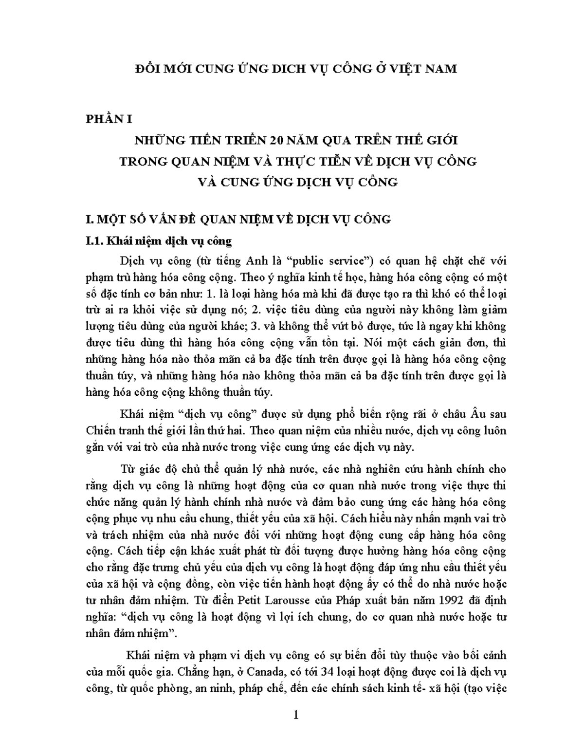 Dịch vụ công pdf - quản lý công - ĐỔI MỚI CUNG ỨNG DICH VỤ C‘NG Ở VIỆT NAM PHẦN I NHỮNG TIẾN ...