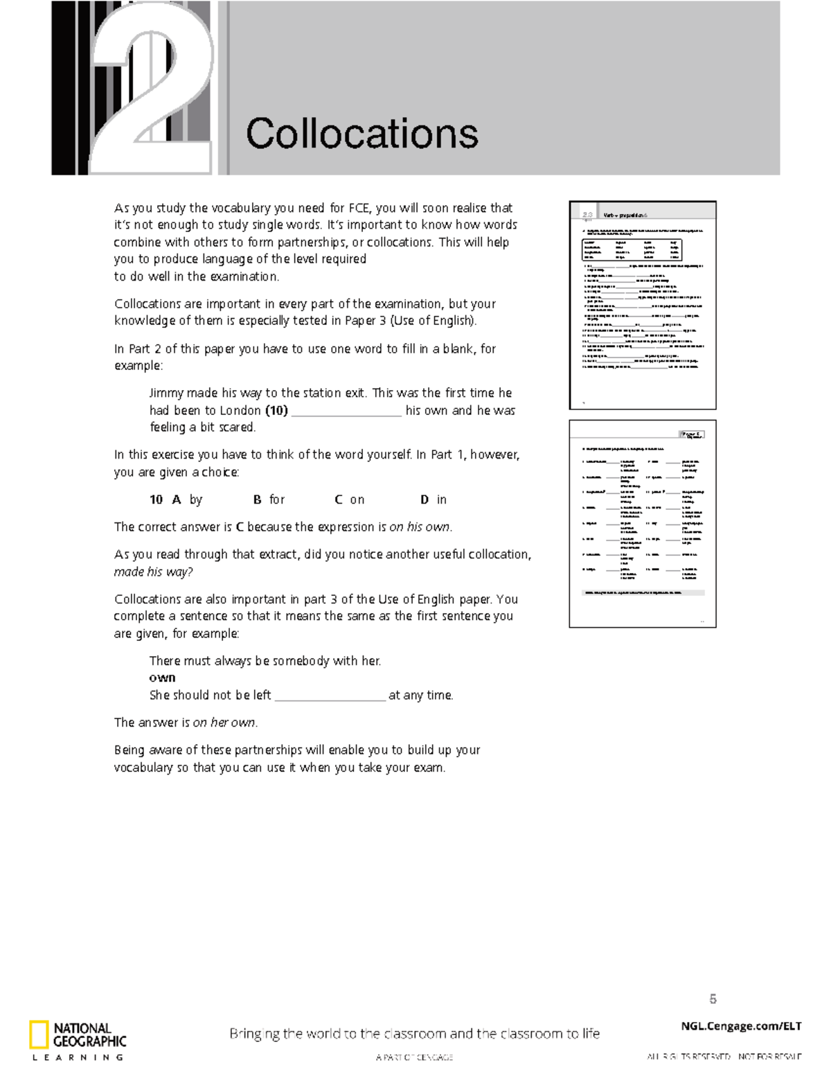 FCE ORG Unit2 - Lecture notes - Collocations 2 As you study the ...
