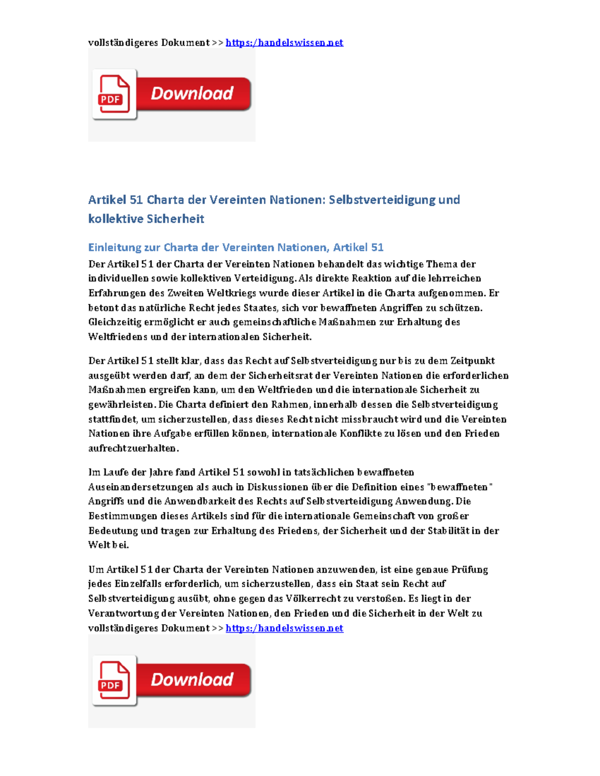 Art 51 charta der vereinten nationen - Artikel 51 Charta der Vereinten ...