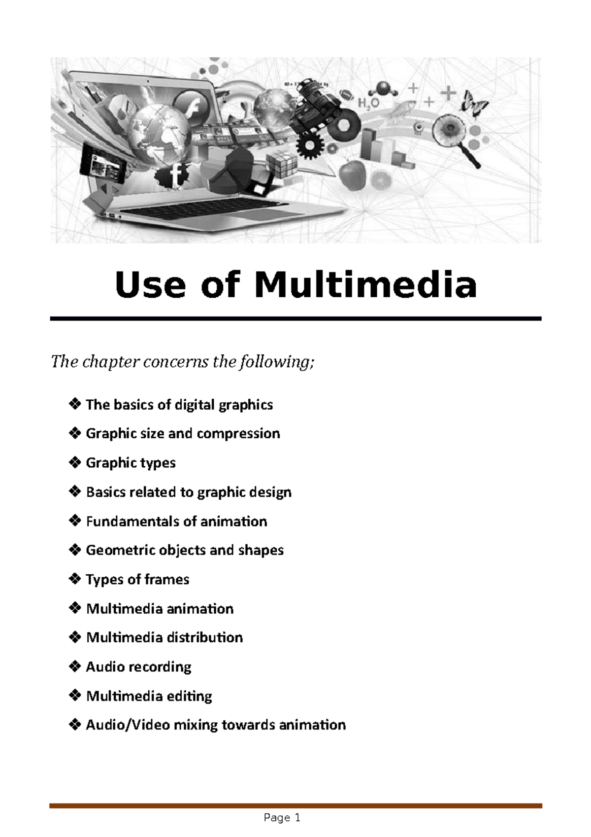 Exam 19 August 2015, questions and answers - Use of Multimedia The ...