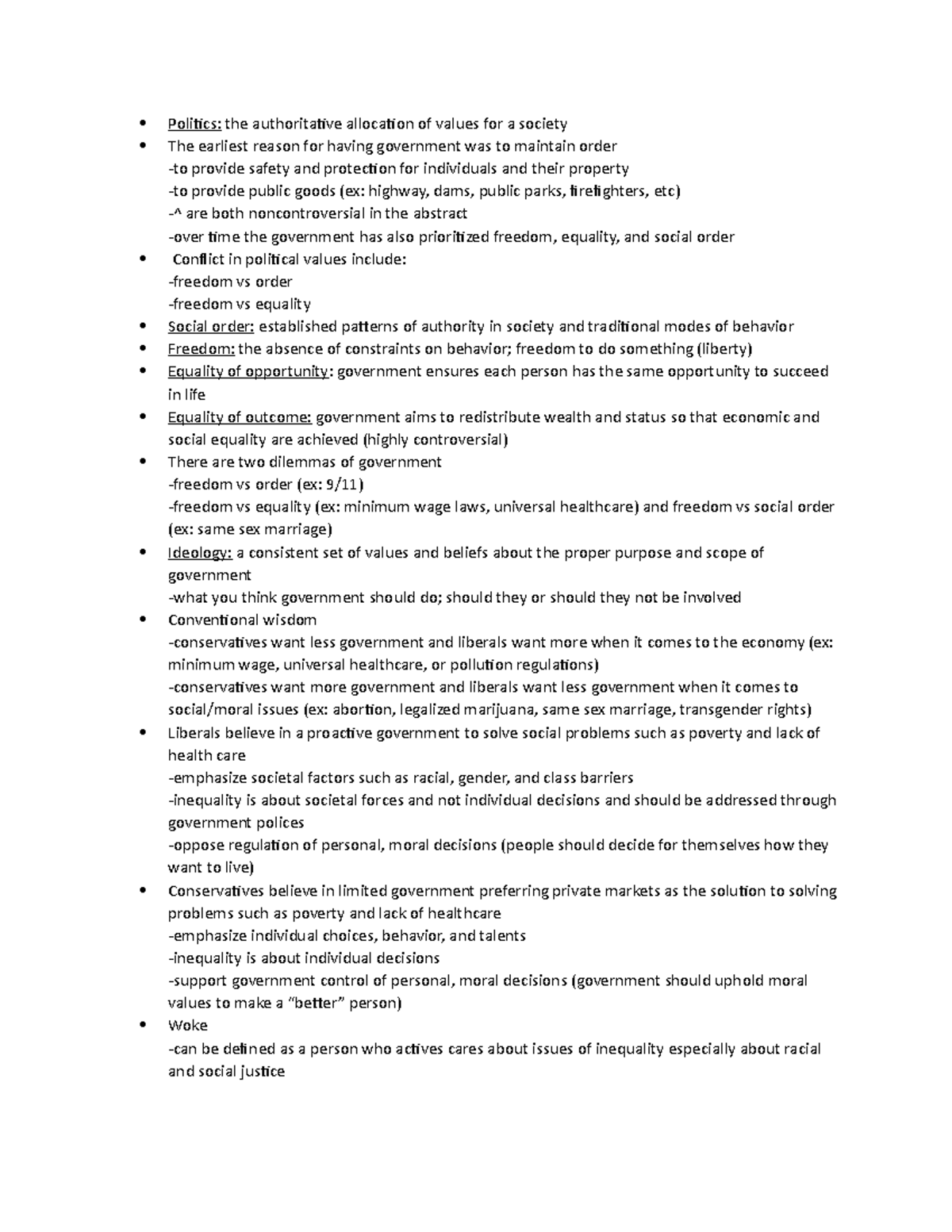 Political values and ideology - Politics: the authoritative allocation ...