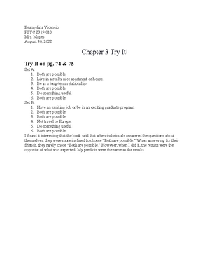 Chapter 7 Quiz - .... - Evangelina Vicencio Mrs. Mapes PSYC 2319- 08 ...