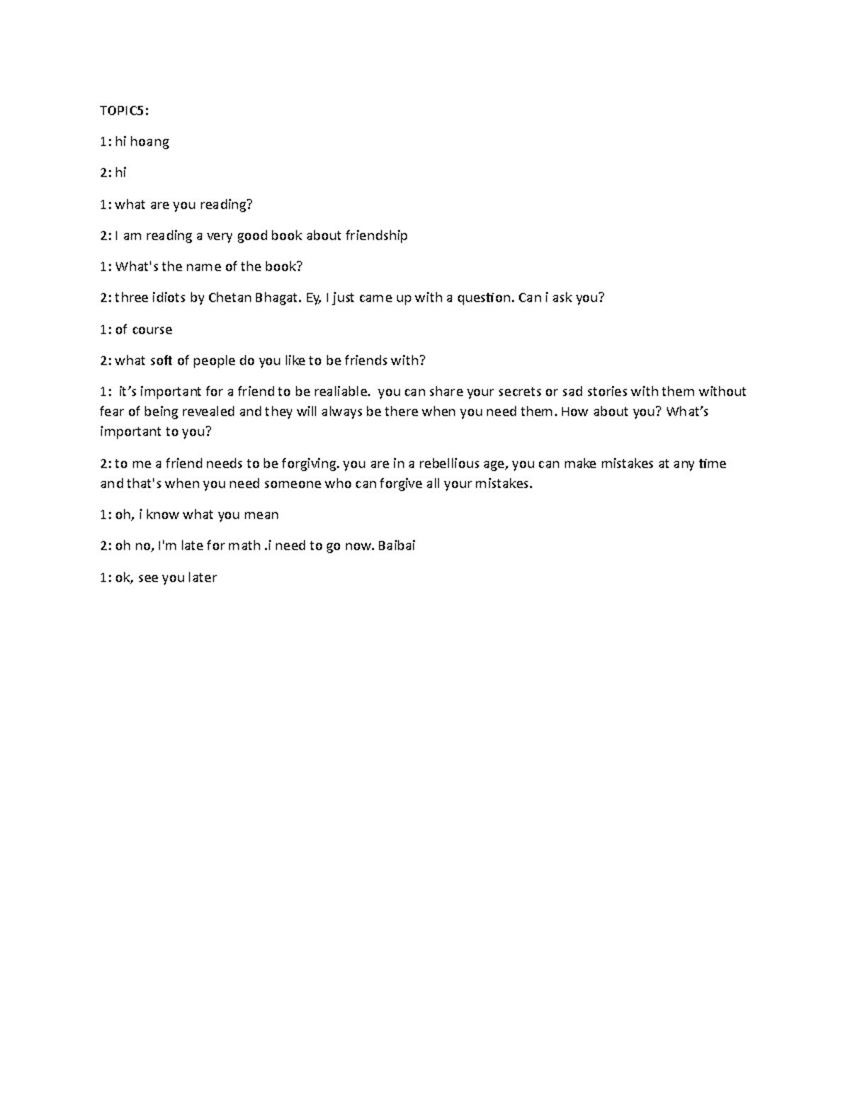 Topic 4-5-6 cndusosbcjbsjjhajn jbasibiasjsxnjhhhan j ihis - TOPIC5: 1 ...