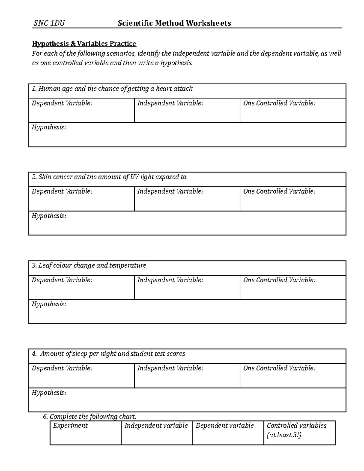 Scientific Method Worksheets SNC 1DU Scientific Method Worksheets scientific-method-worksheets-snc-1du-scientific-method-worksheets