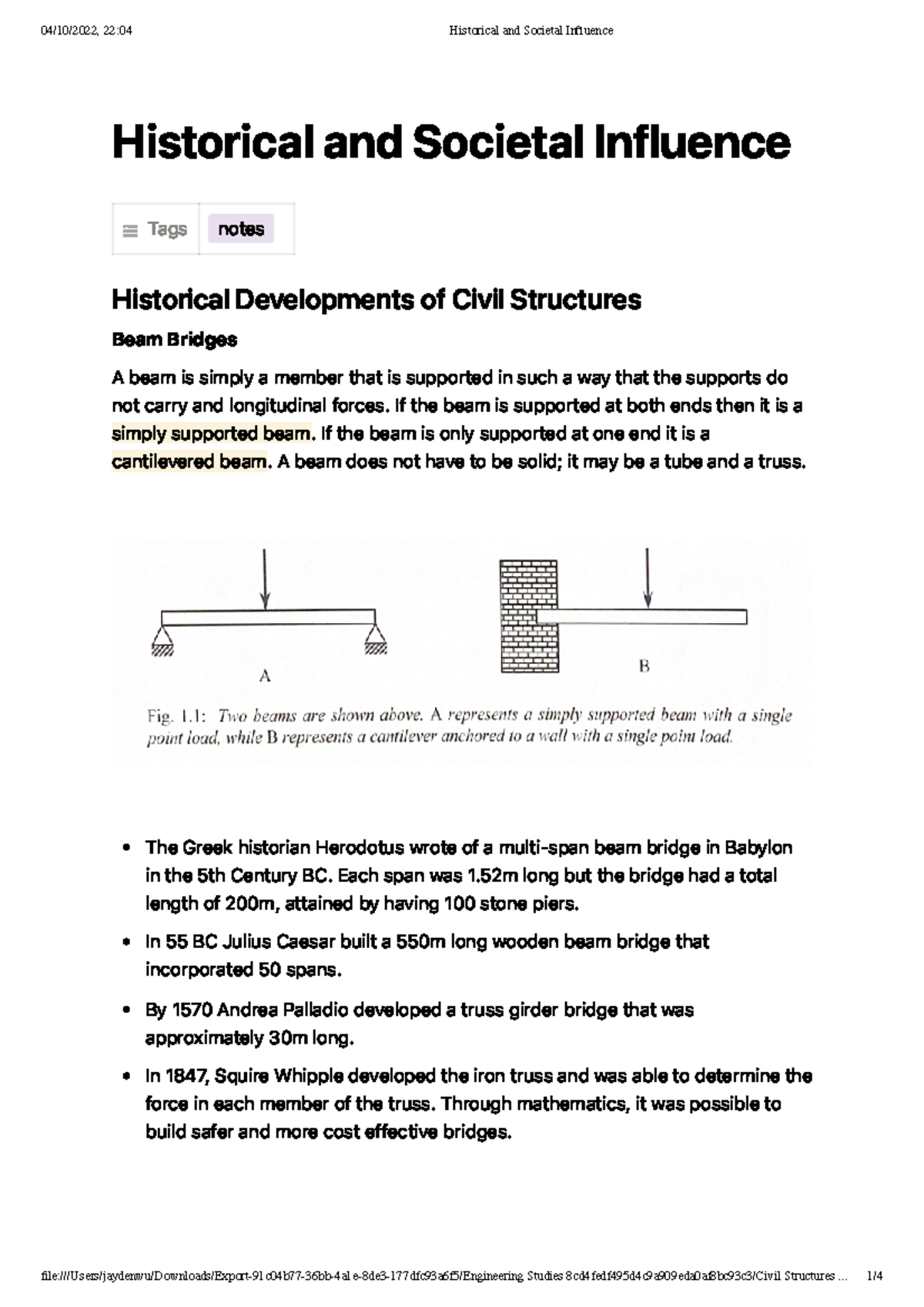 Engineering Full Course Notes HSC - 04/10/2022, 22:04 Historical and ...