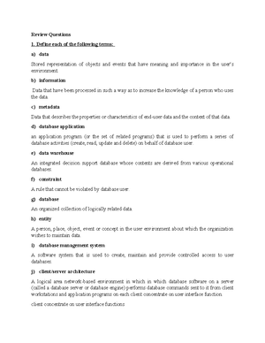 Modeling Data in the Organization - Chapter 3 Chapter 3 Modeling Data in the Organization ...