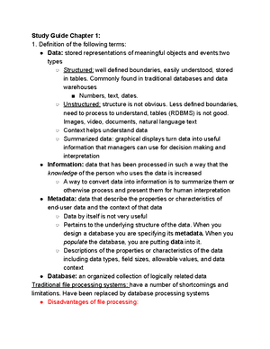 Chapter 2; Modeling Data in the Organization - DEFINITIONS E-R Model Constructs Entities Entity ...