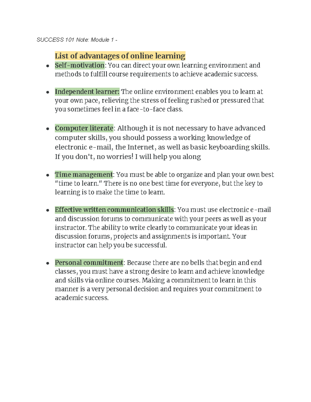 LD NOTE - Module 1 - Note from a course named "Leadership Ship ...