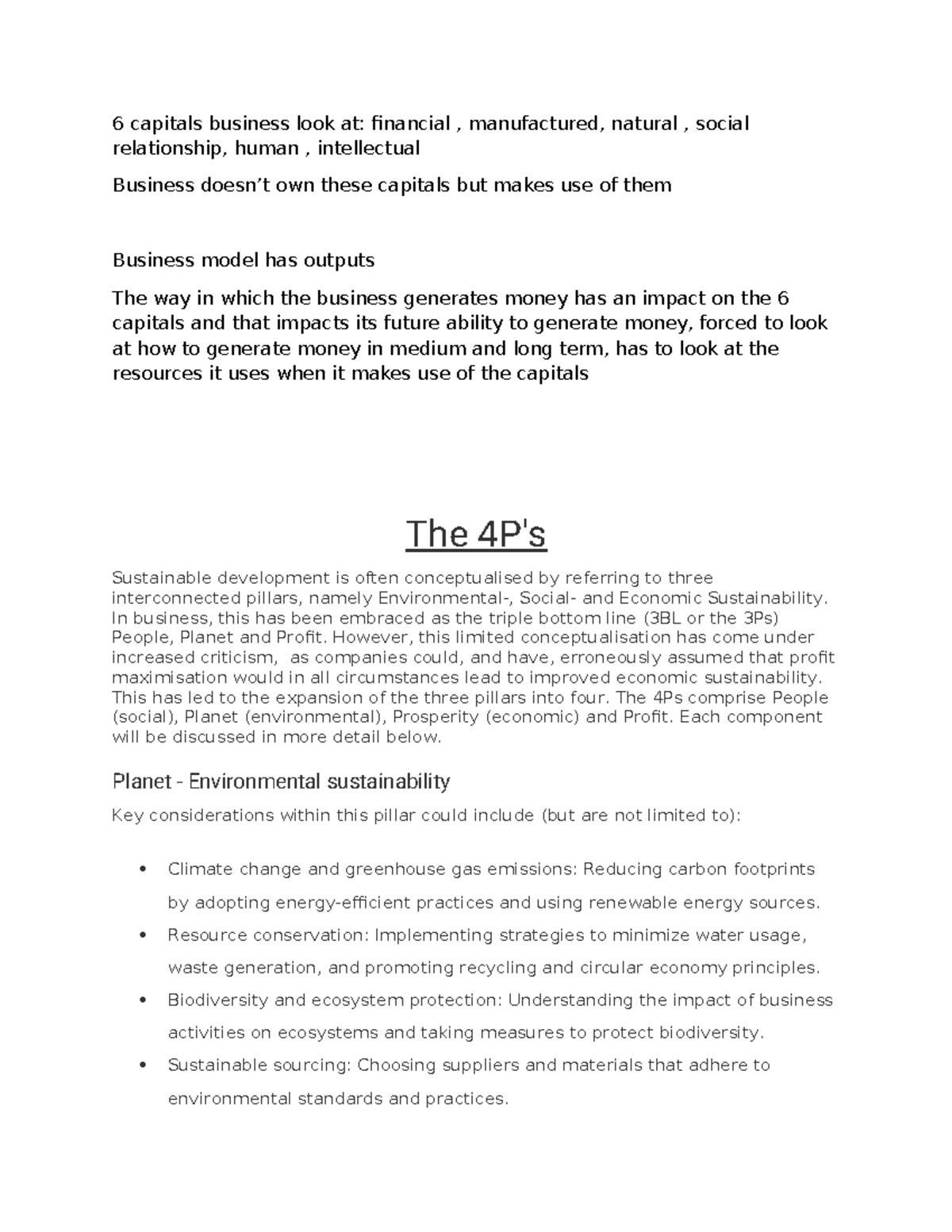 6 capitals business look at - In business, this has been embraced as ...