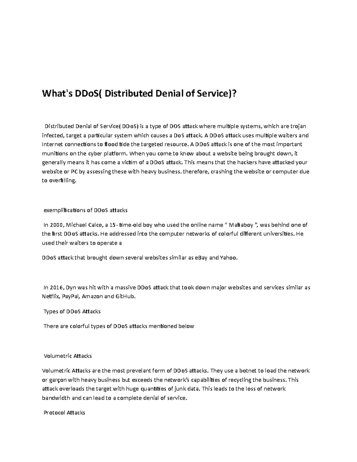 What's DDo S( Distributed Denial of Service - What's DDoS( Distributed ...