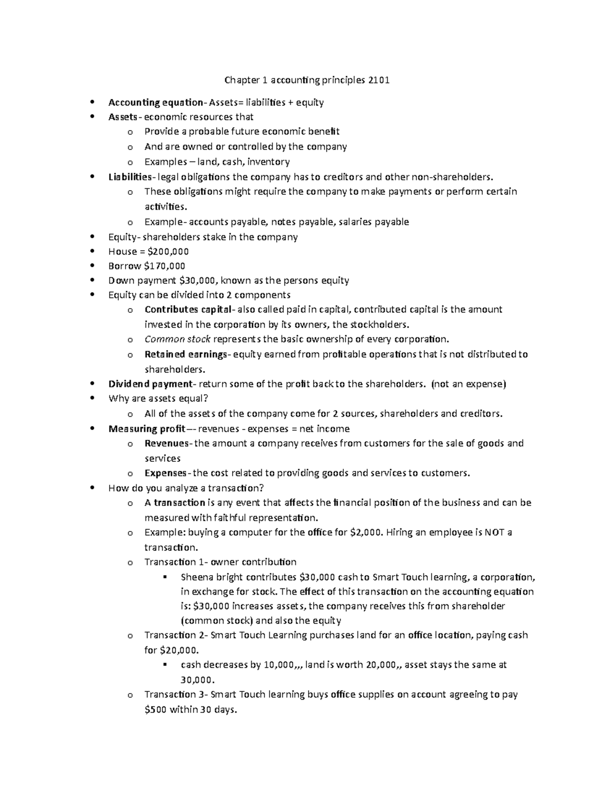Chapter 1 accounting principles 2101 - Chapter 1 accounting principles ...