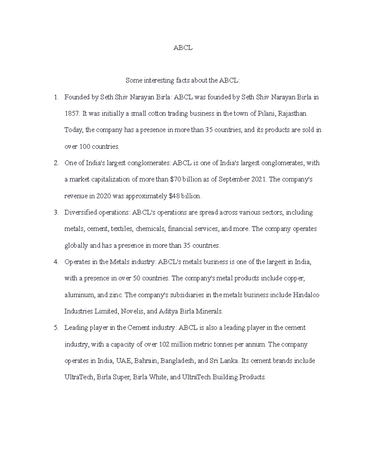 32 abcl - BCL INTERESTING FACTS - ABCL Some interesting facts about the ...