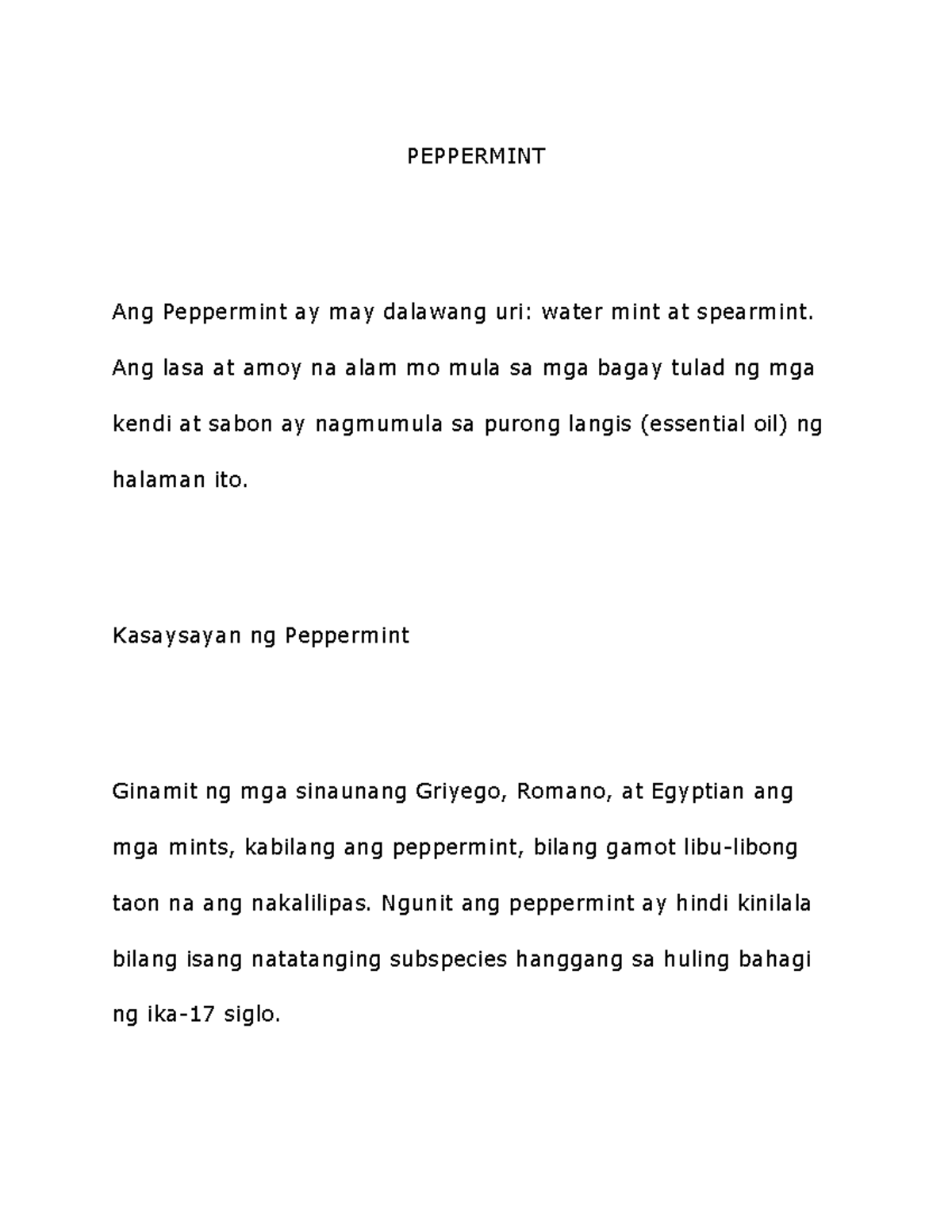 Peppermint Health Benefits - PEPPERMINT Ang Peppermint ay may dalawang ...