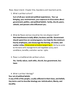 Exam 2 Review Questions - CHAPTER 4: Elections in Texas Practice ...