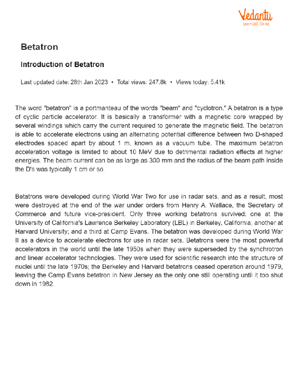 Betatron - B.tech CSE - Studocu