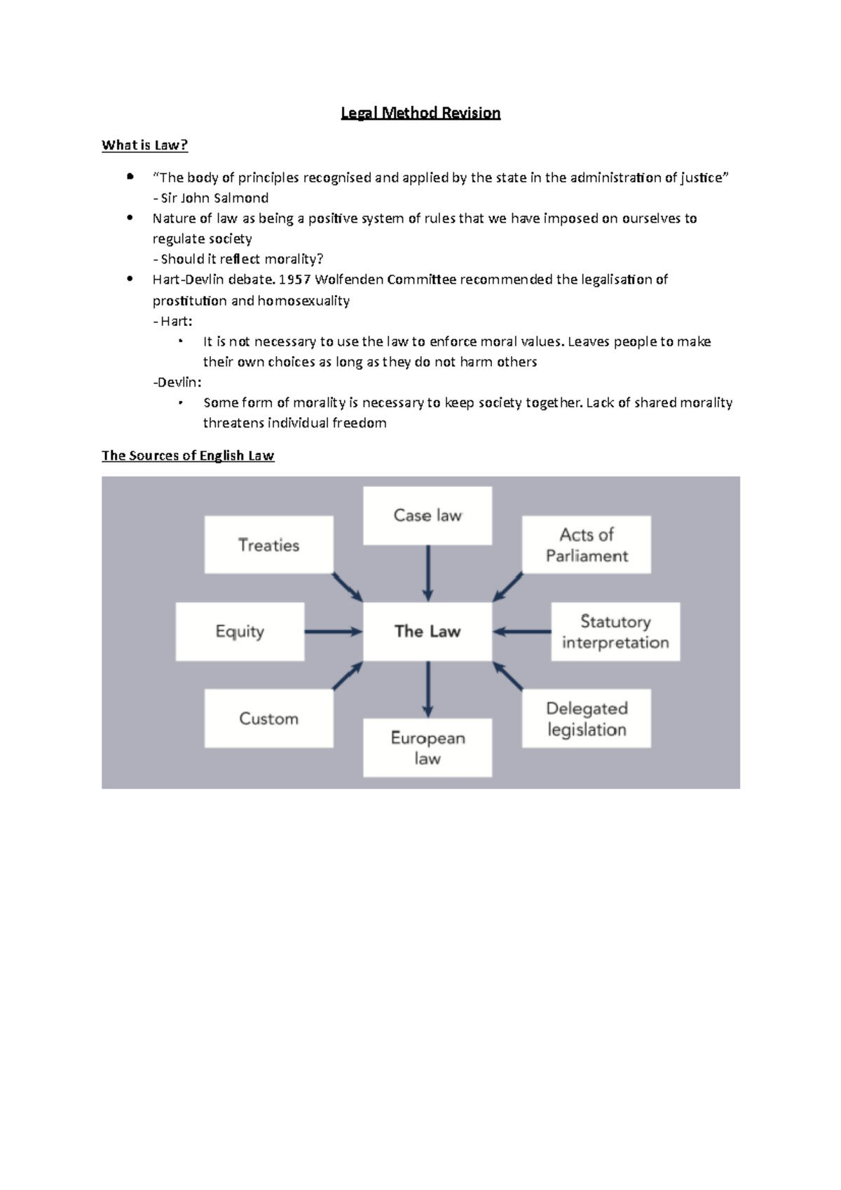 11. Legal Method Revision - Legal Method Revision What is Law? “The ...
