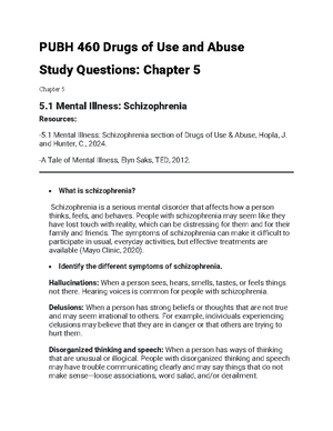 PUBH 460 Drugs of Use and Abuse WK 04 - , (10 Tampa Bay, 2019) What is ...