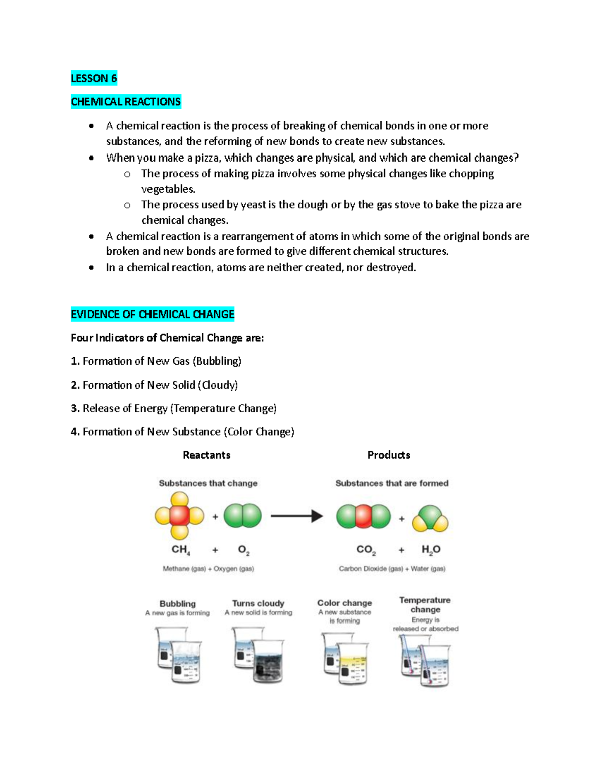 Lesson 6 Chemical Reaction LESSON 6 CHEMICAL REACTIONS A Chemical lesson-6-chemical-reaction-lesson-6-chemical-reactions-a-chemical