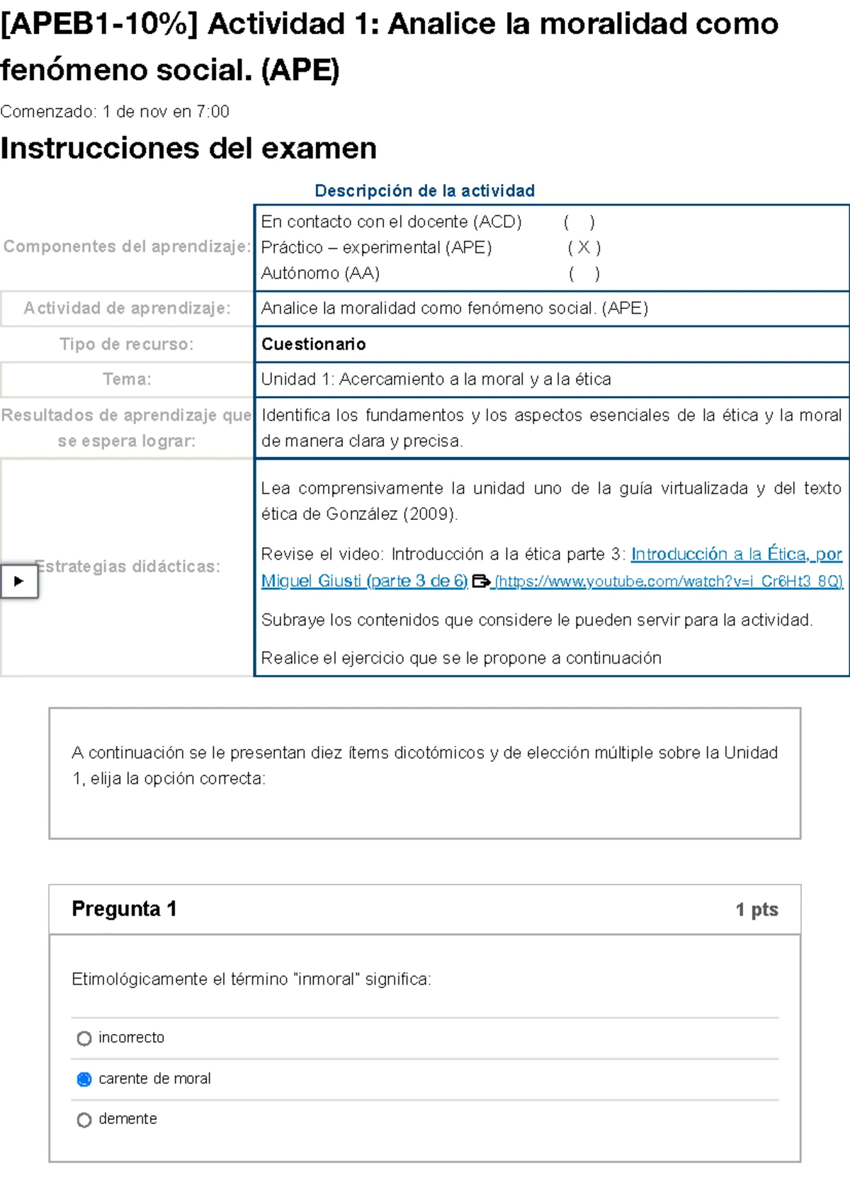 Examen [APEB 2-30%] Estudio de caso Analice sobre el proceso de mediación-1 - [APEB2-30% ...