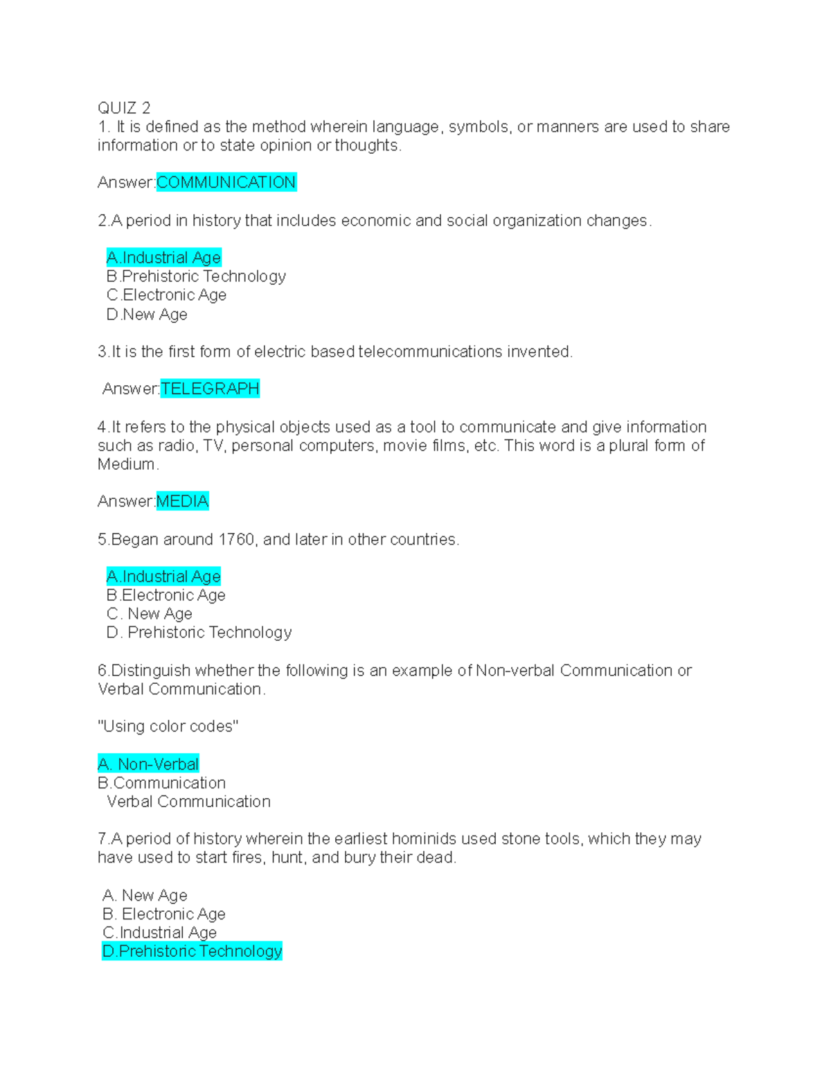 QUIZ 2 Media Information Literacy - QUIZ 2 It is defined as the method ...