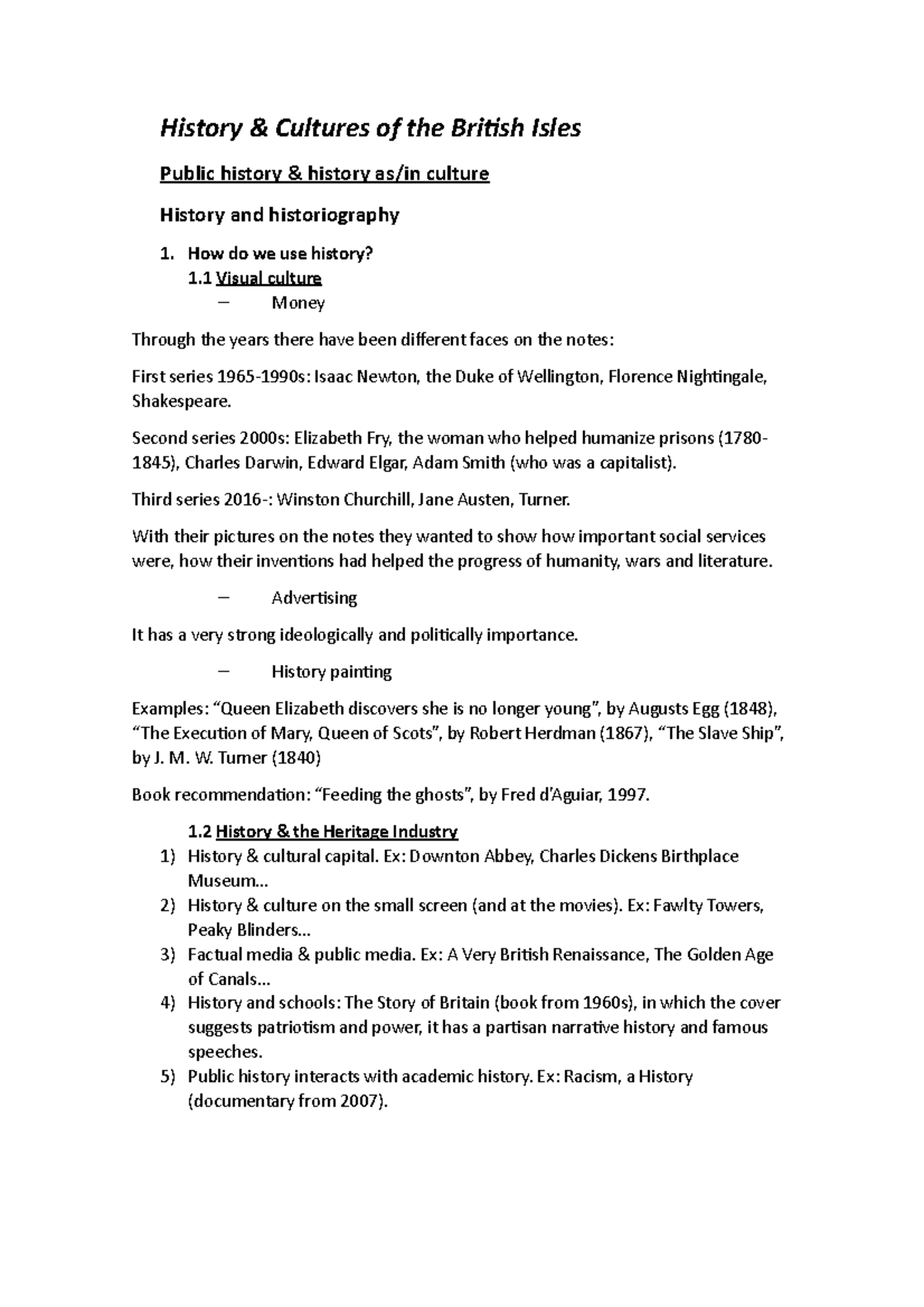 History & Cultures of the British Isles - History & Cultures of the ...