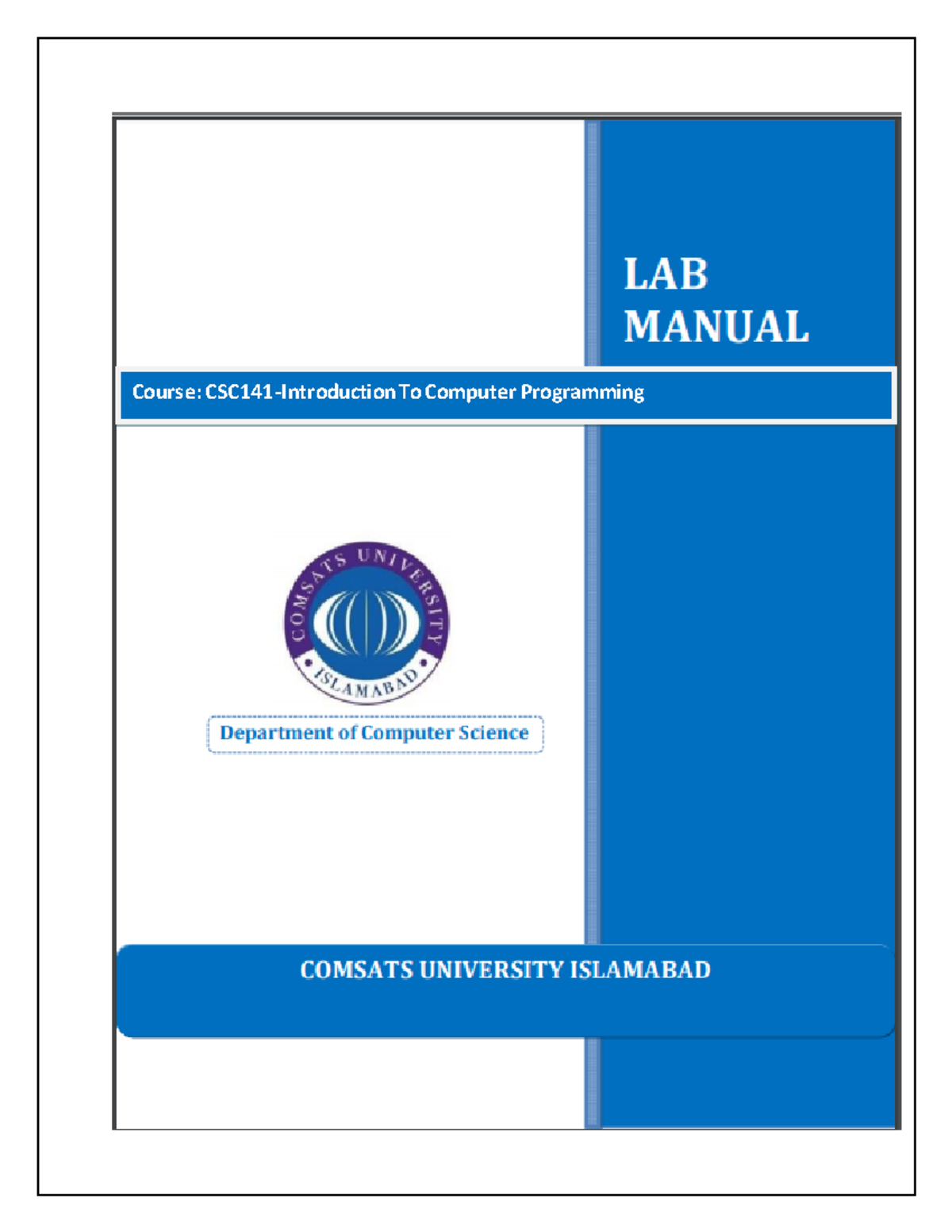 Csc141 Introduction To Computer Programming Area Of Triangle ½ X Base X Vertical Height 