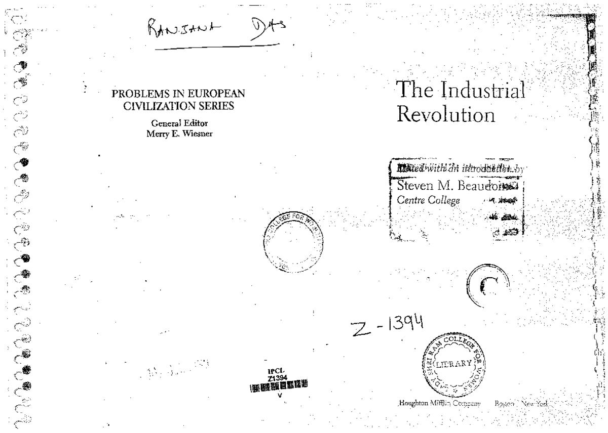 Steven Beaudoin 1 - Industrial revolution