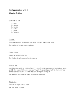 Unit 1 - Chapter 1 and 2 - Art Appreciation Chapter 1 Discovering a ...