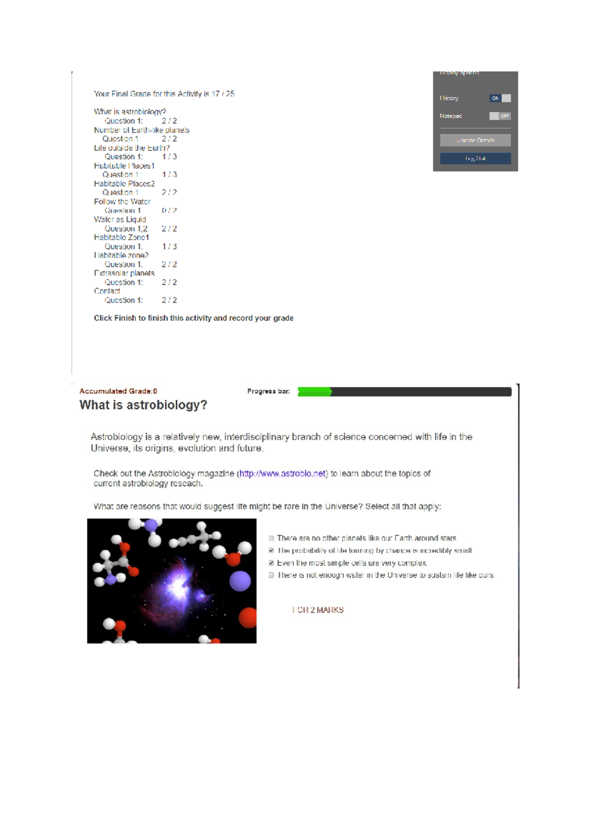 Lesson 2 - Introduction to Astrobiology - COMM1170 - Studocu