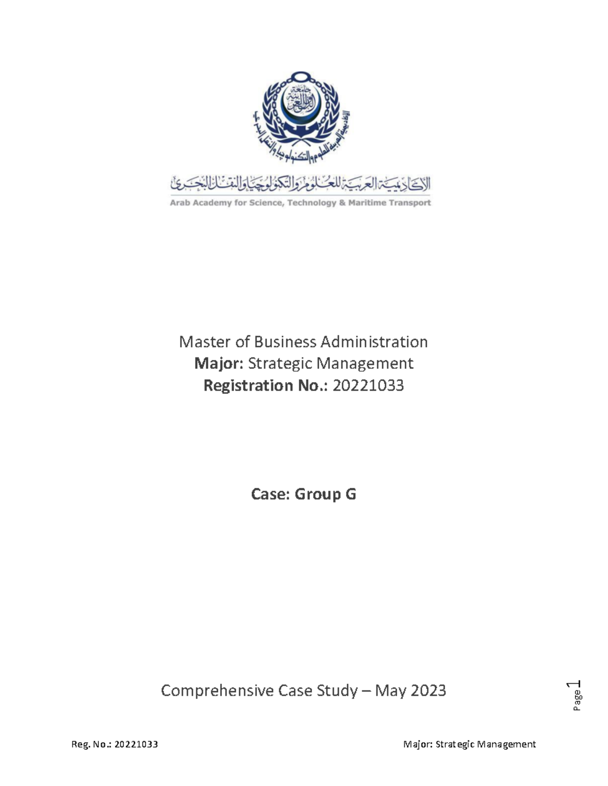 20221033 - Arab Academy for Science, Technology & Maritime Transport ...
