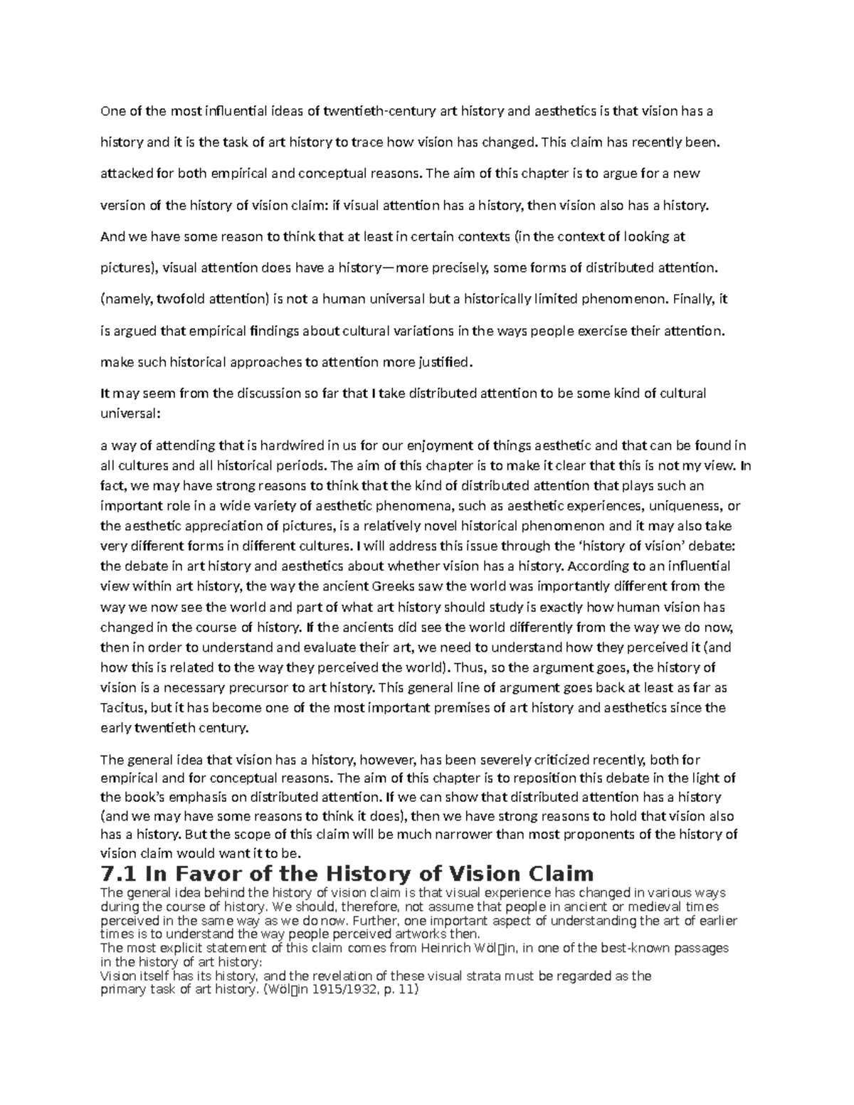 Week 9 Nanay - Ch7 - One of the most influential ideas of twentieth ...