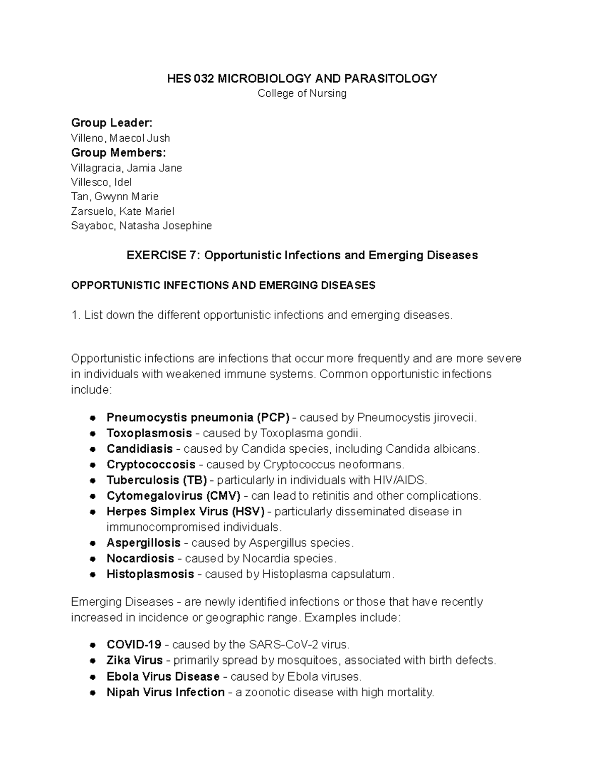 Micropara-LEC-ACT-7 2 - HES 032 MICROBIOLOGY AND PARASITOLOGY College ...