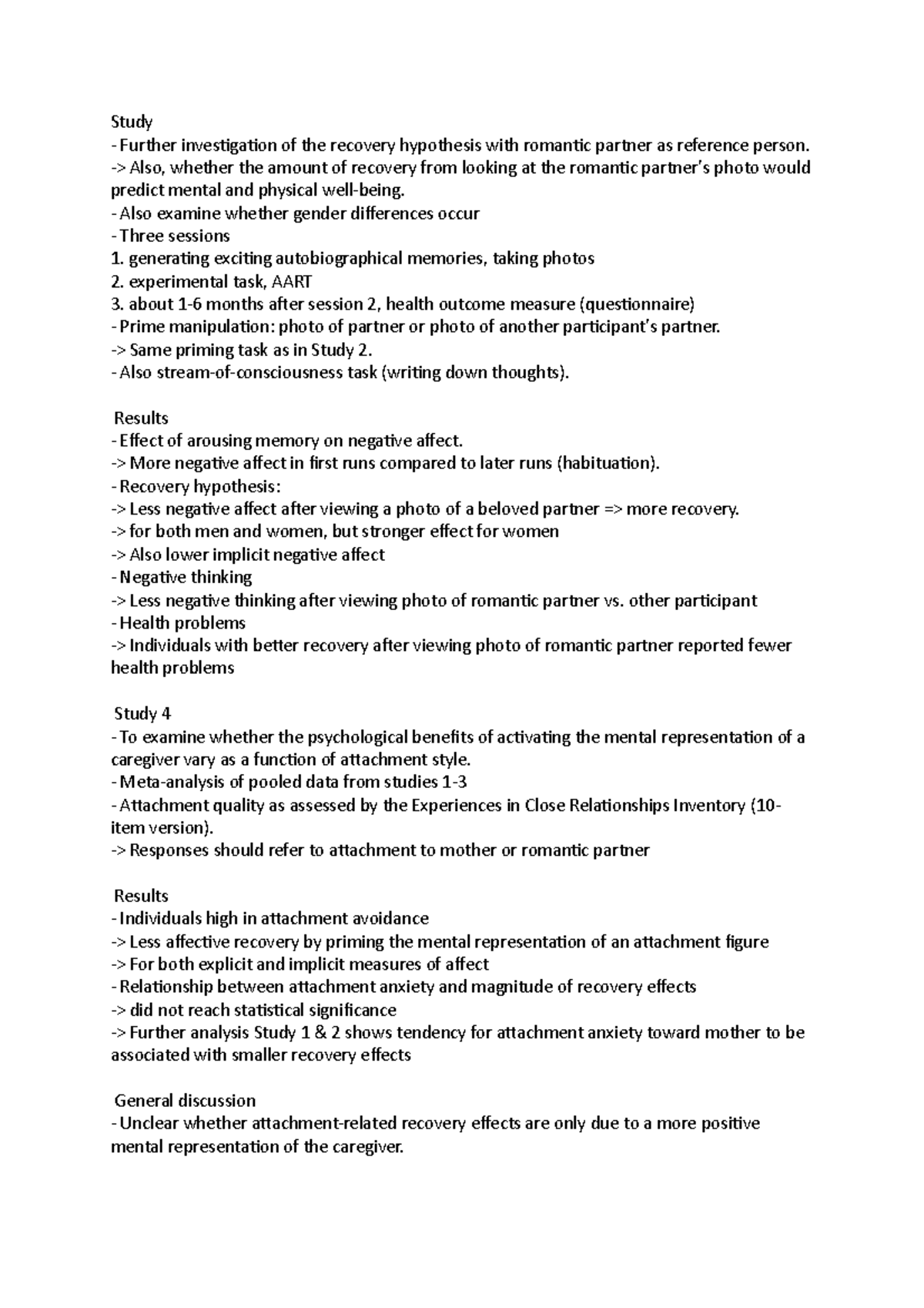 Study - Introduction To Psychology - Study Further investigation of the ...