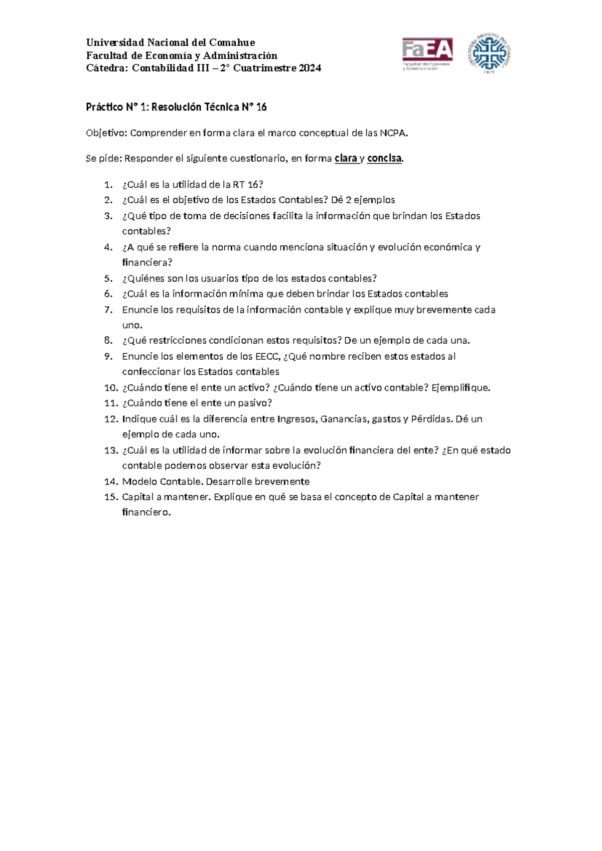 Cuestionario RT 16 - ASDSADAS - Universidad Nacional del Comahue ...