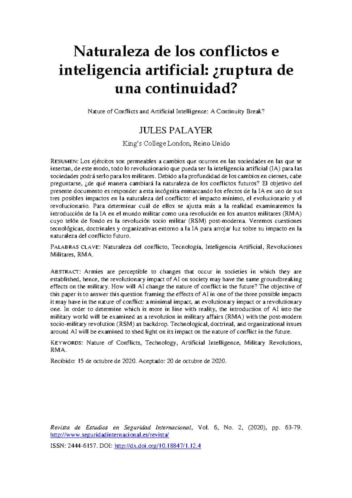 Palayer (2020) - Aprovechen ahora que se puede - Naturaleza de los ...