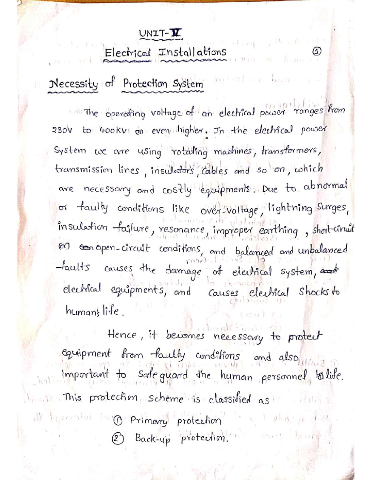 Electrical Installations - B.Sc. (hons) Electronics - Studocu