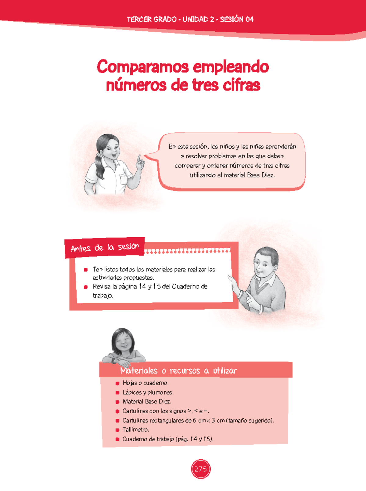 Comparación DE Números - Tercer Grado - Unidad 2 - Sesión 01 En esta ...