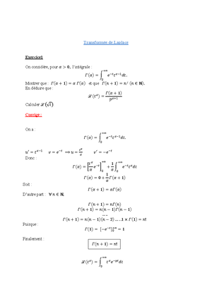 Cours transformée en Z - Mathématiques Appliquées, - Transformation en ...