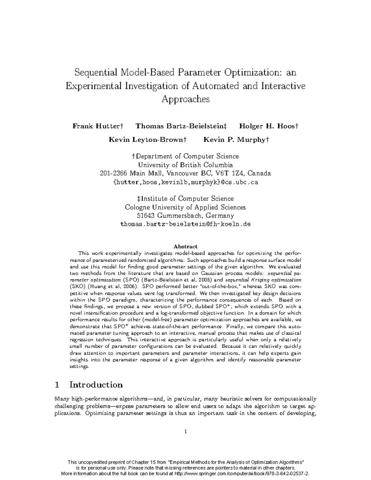 Bayesian Optimization With Censored Response Data Bayesian Optimization